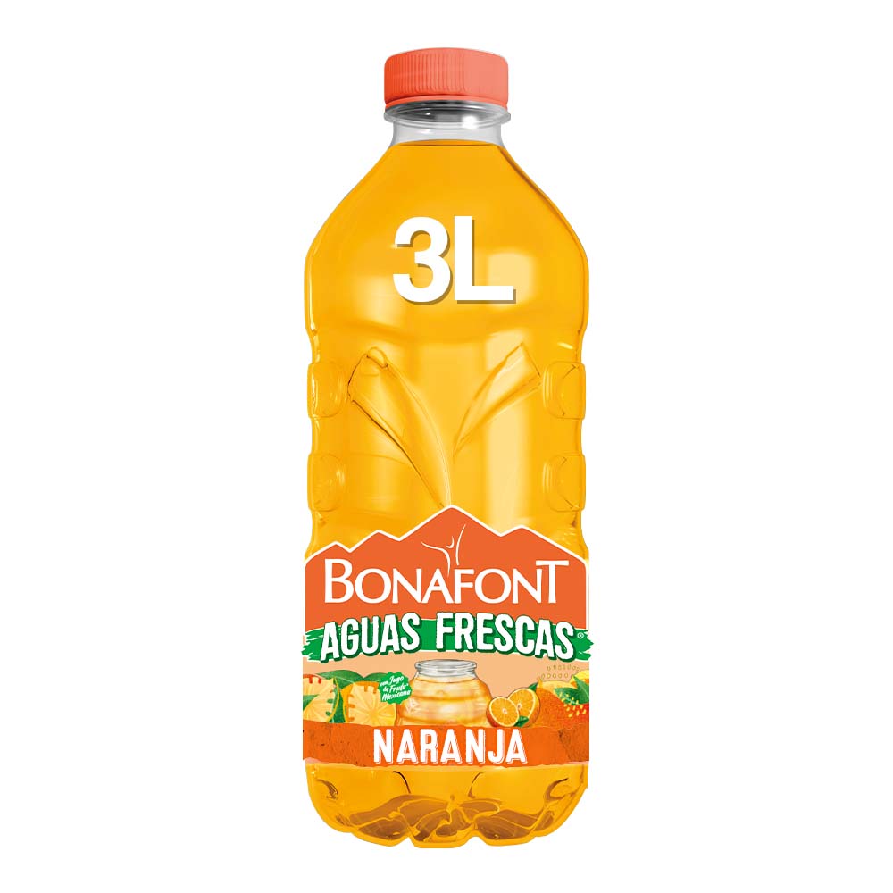 Bonafont Aguas Frescas Sabor Naranja 3L