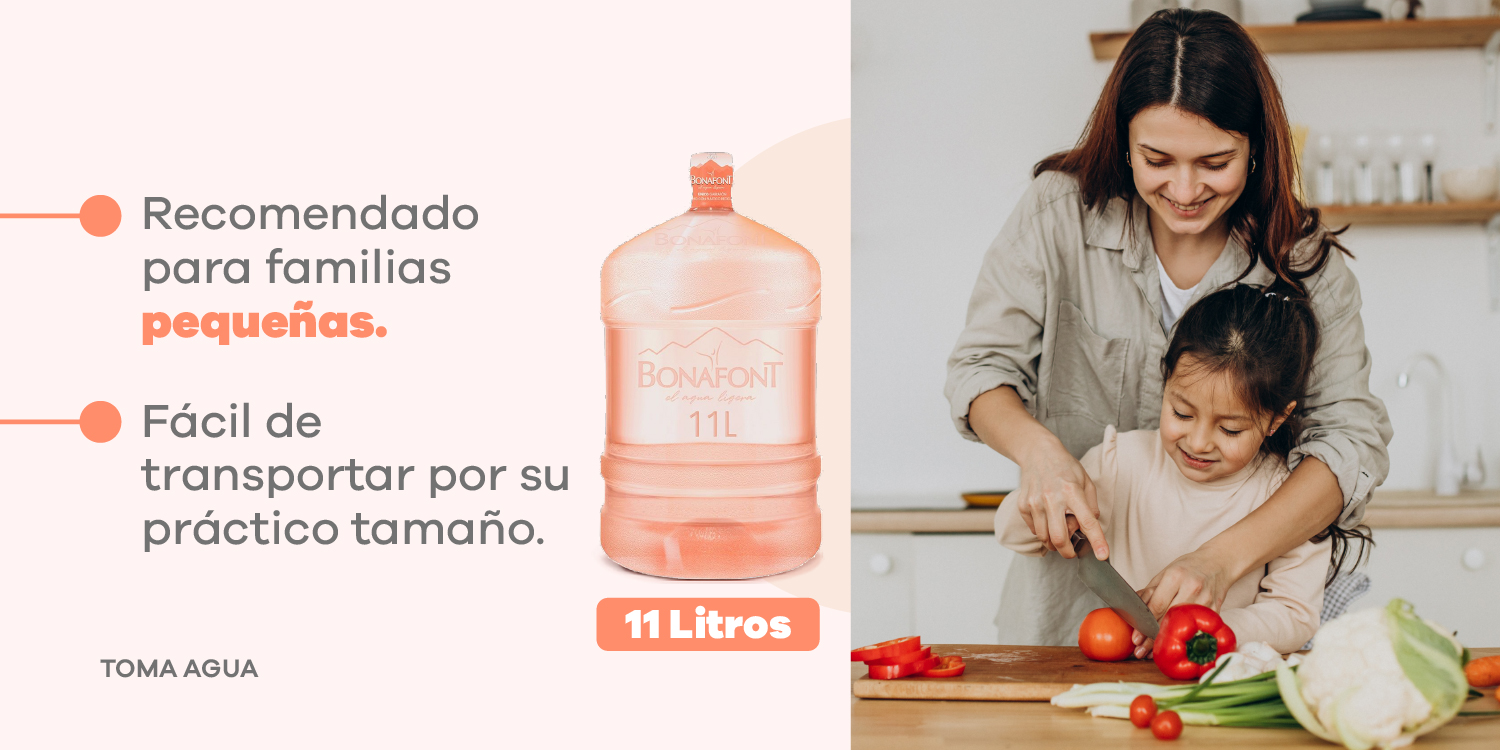 Garrafón con Agua Natural Bonafont 11L | Incluye envase